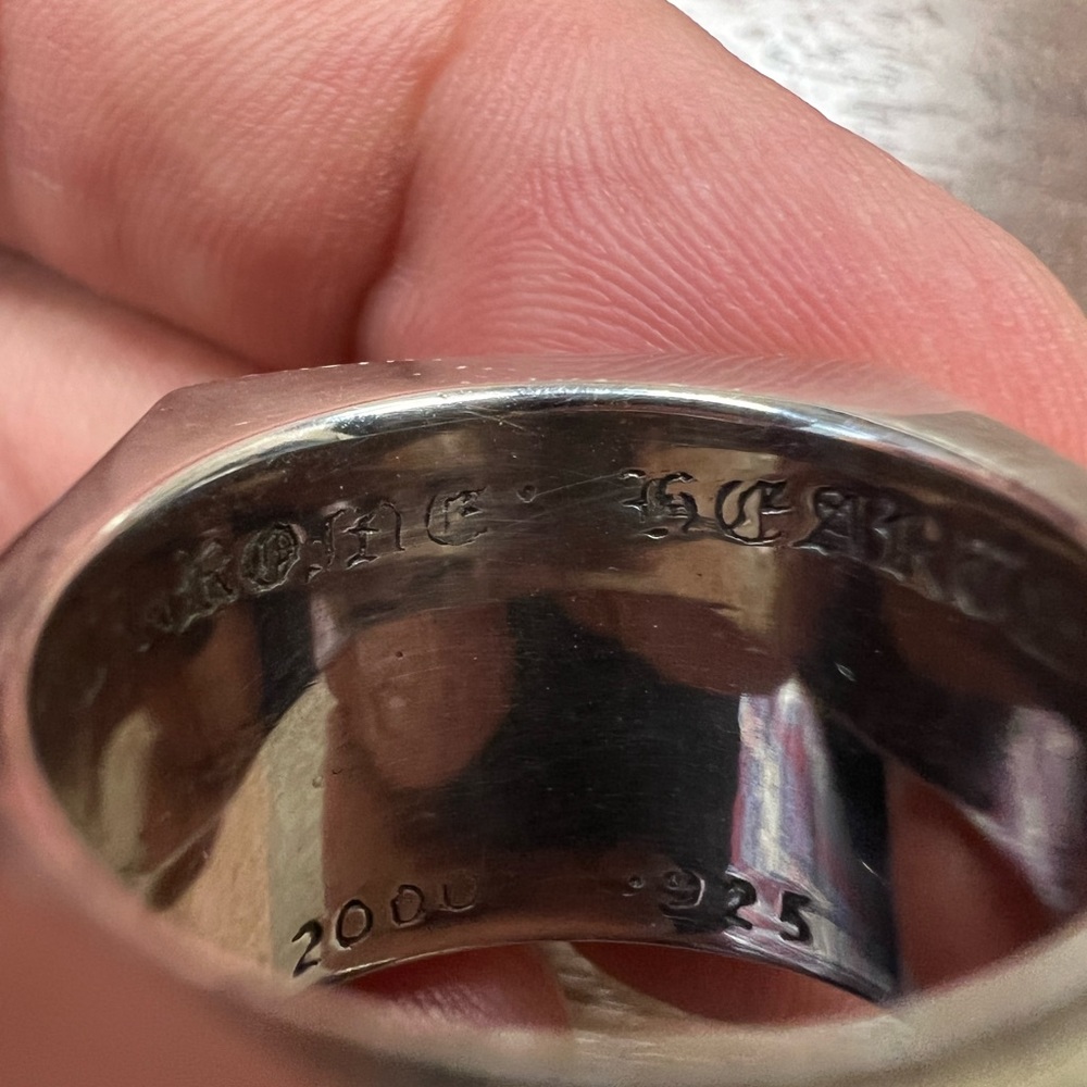 Authentic Chrome Hearts Pj Ring (Big) - Gem
